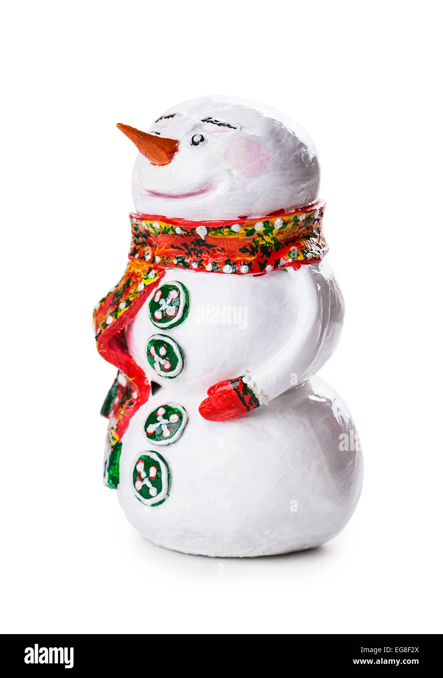 snowman isolated snow christmas winter white Stock Photo - Alamy