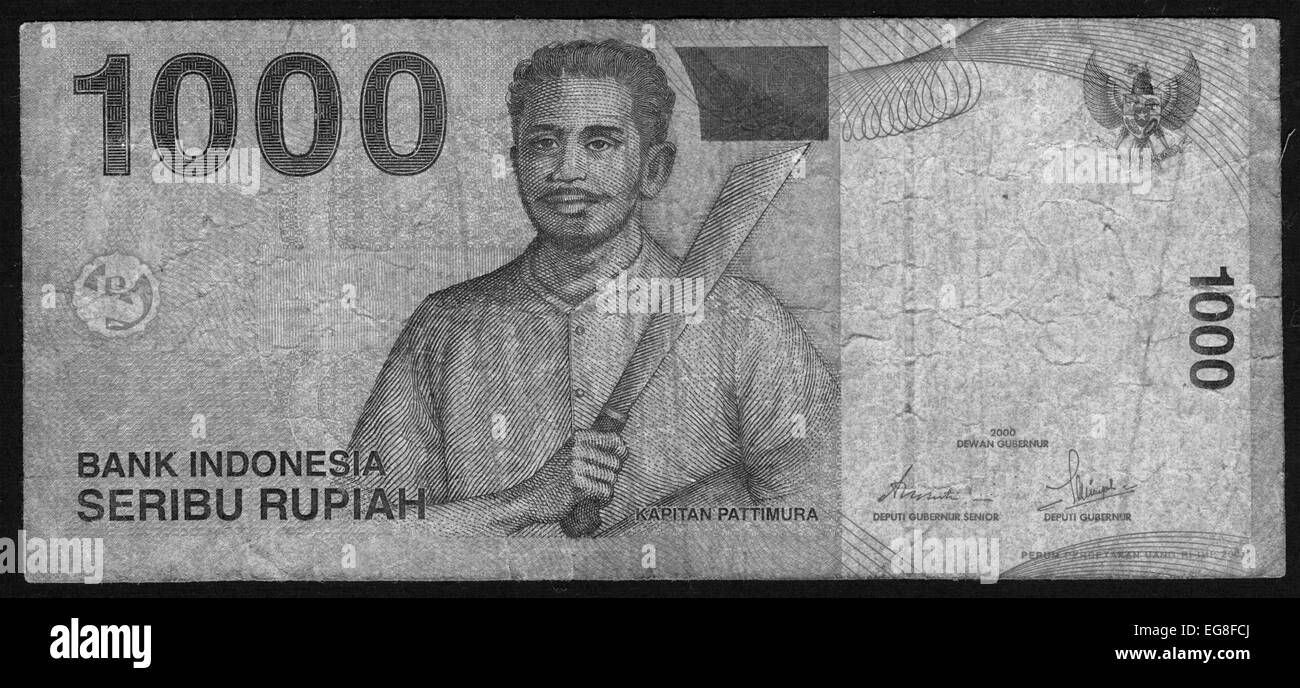 1000 indonesia rupiah Black and White Stock Photos & Images - Alamy