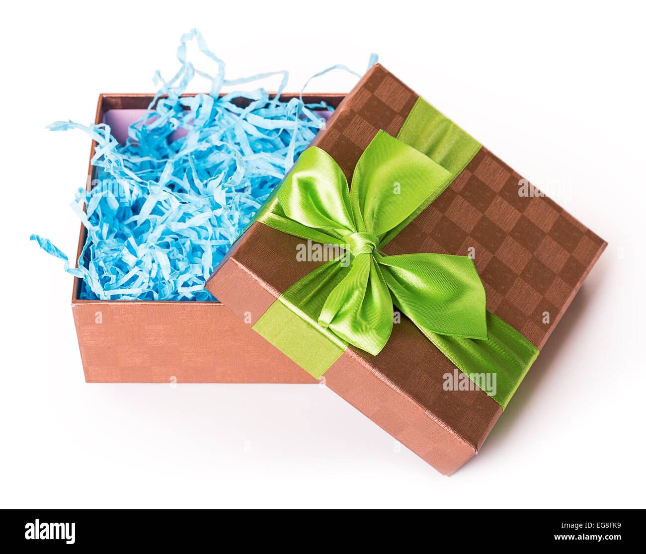 gift box ribbon bow green Stock Photo - Alamy