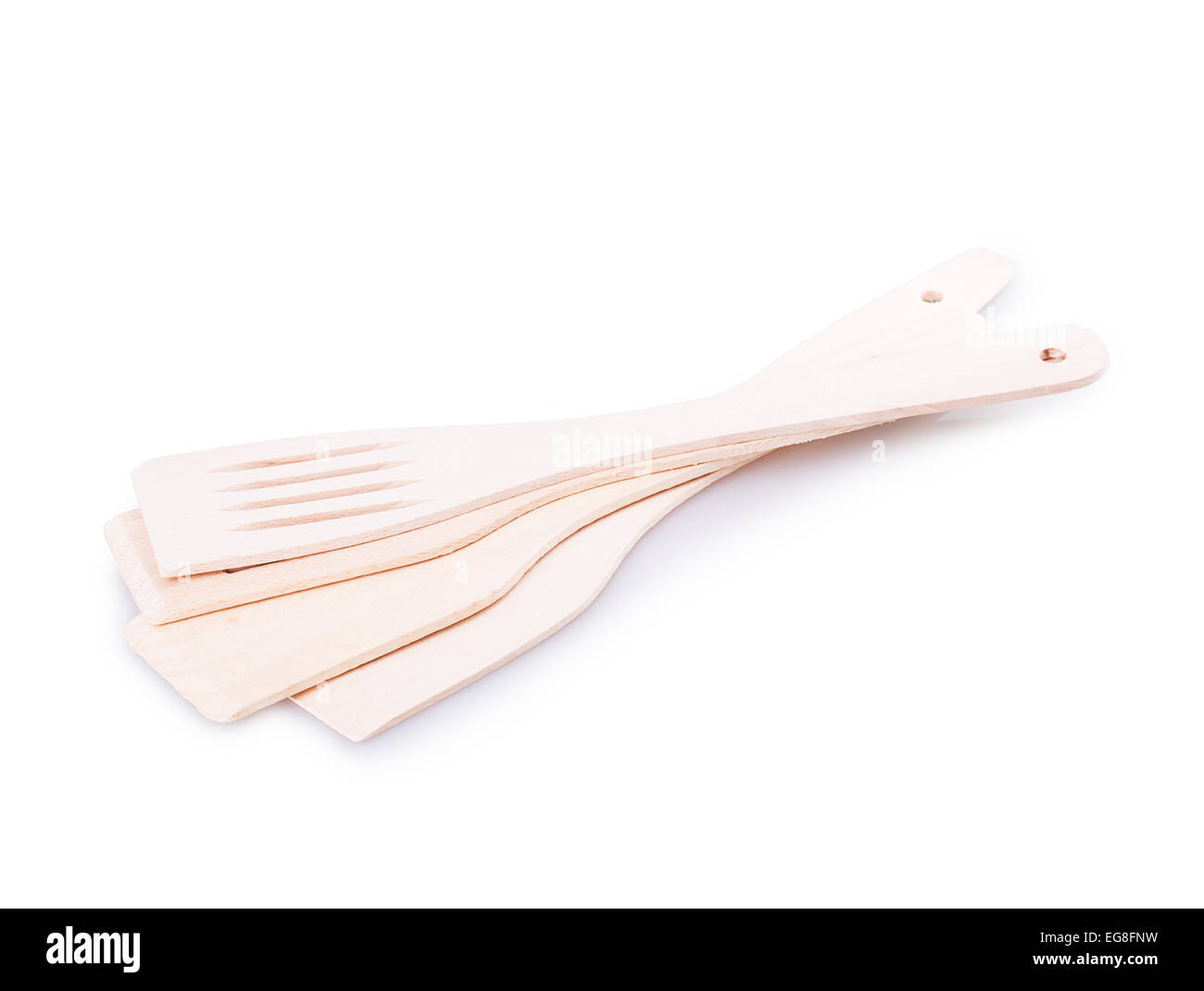isolated white wooden kitchen paddle wood background Stock Photo - Alamy