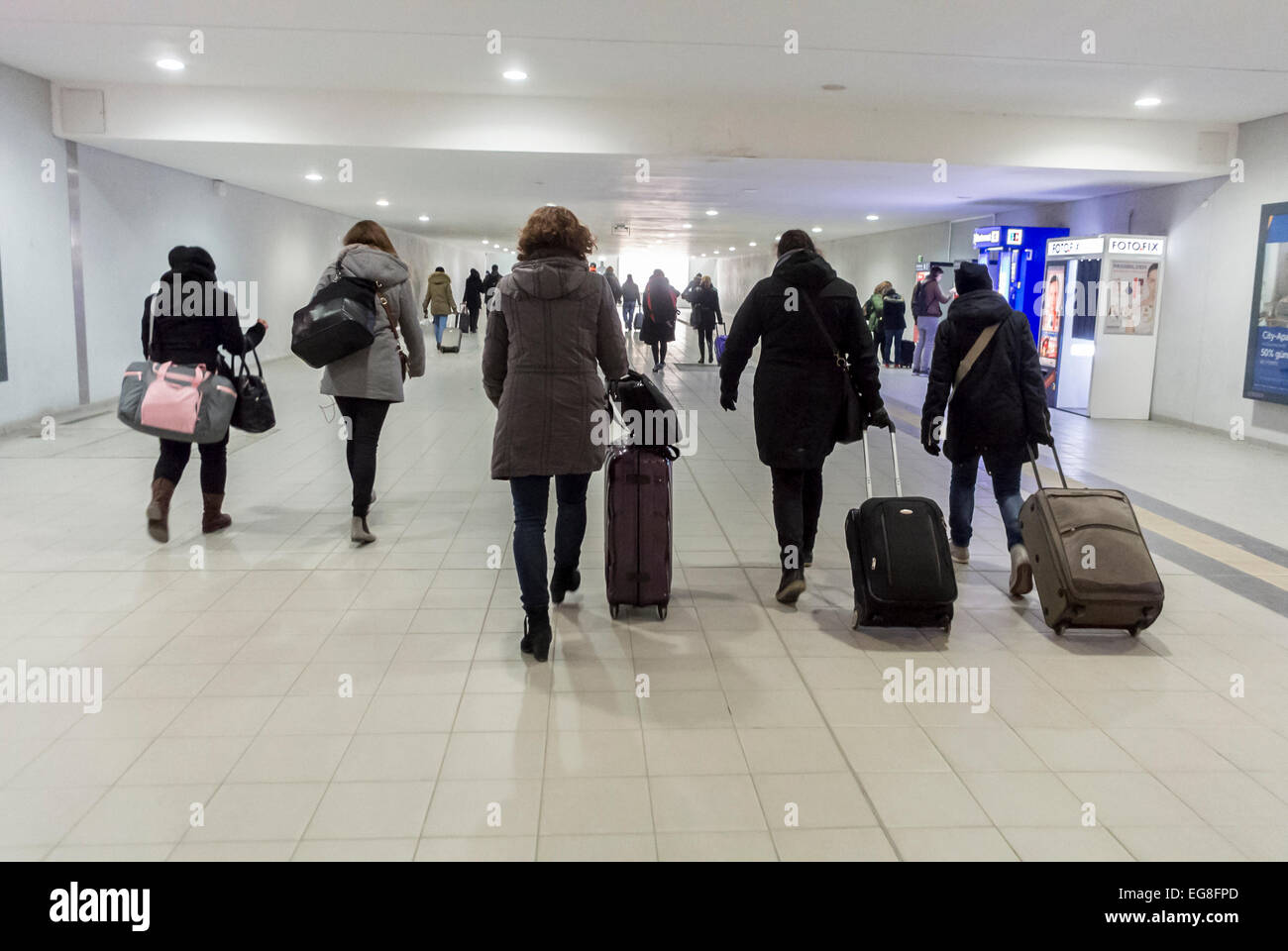 Bags inside hallway metro hi-res stock photography and images - Alamy