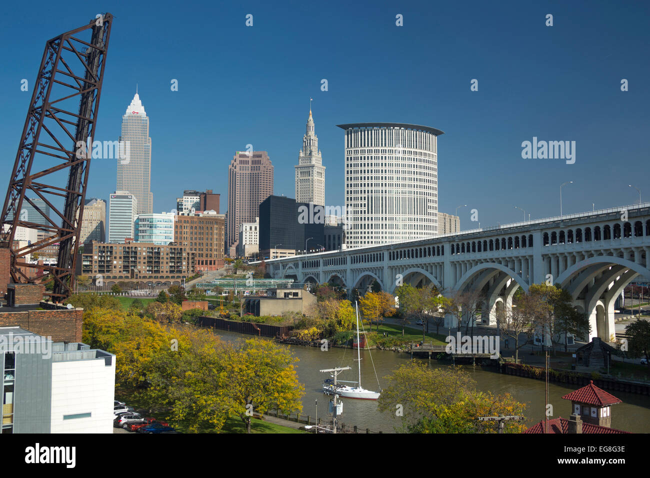 Downtown cleveland fall colors hi-res stock photography and images - Alamy