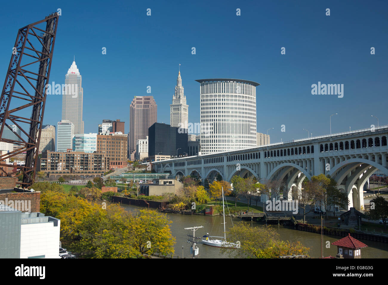 Downtown cleveland fall colors hi-res stock photography and images - Alamy