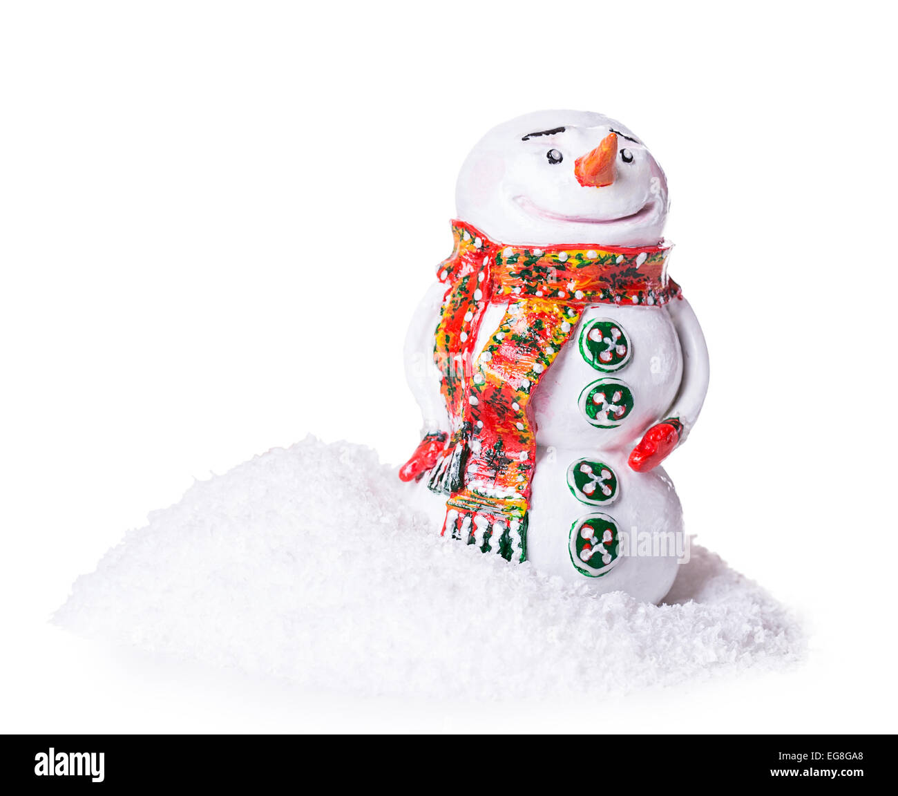 snowman isolated snow christmas winter white Stock Photo - Alamy