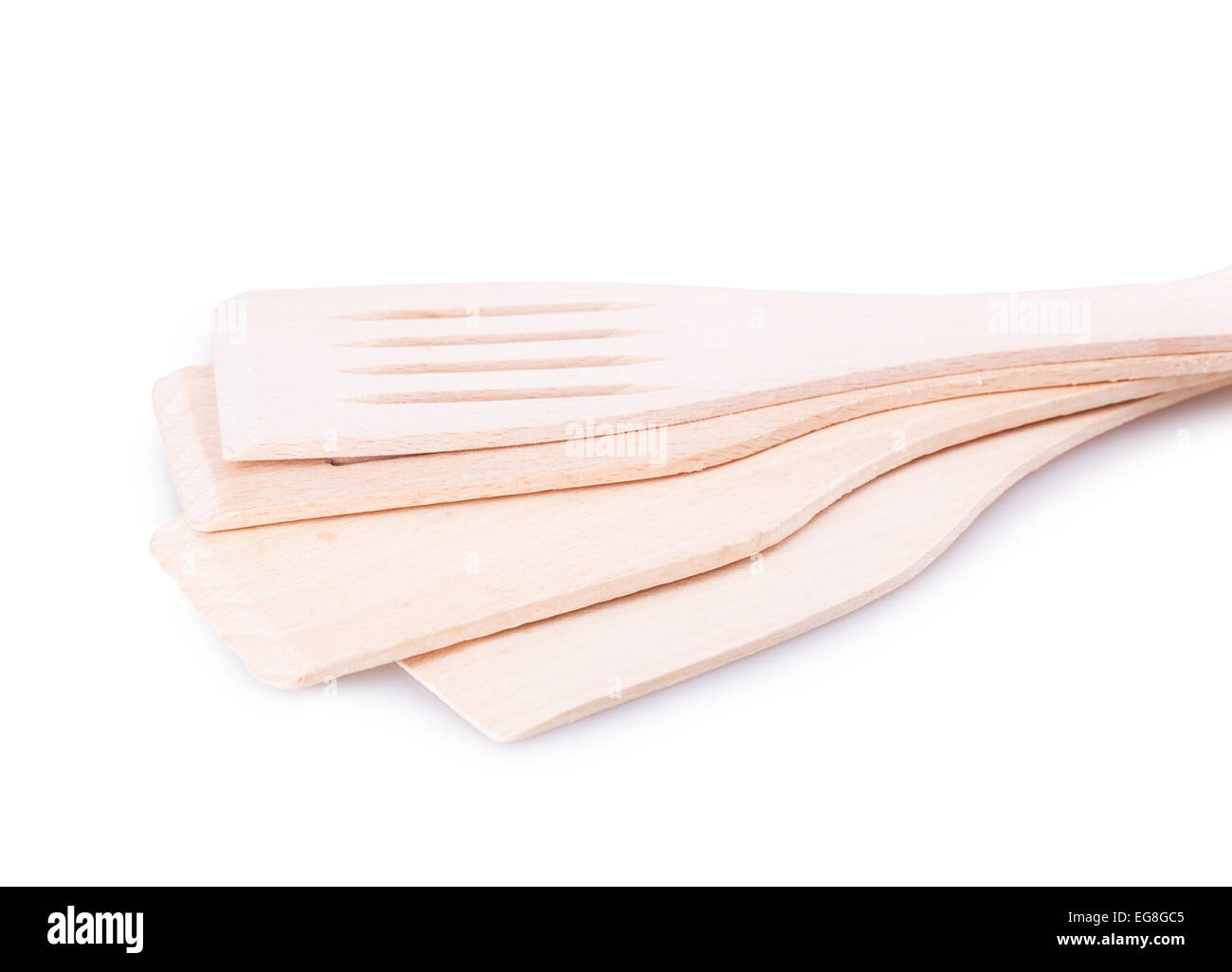isolated white wooden kitchen paddle wood background Stock Photo - Alamy