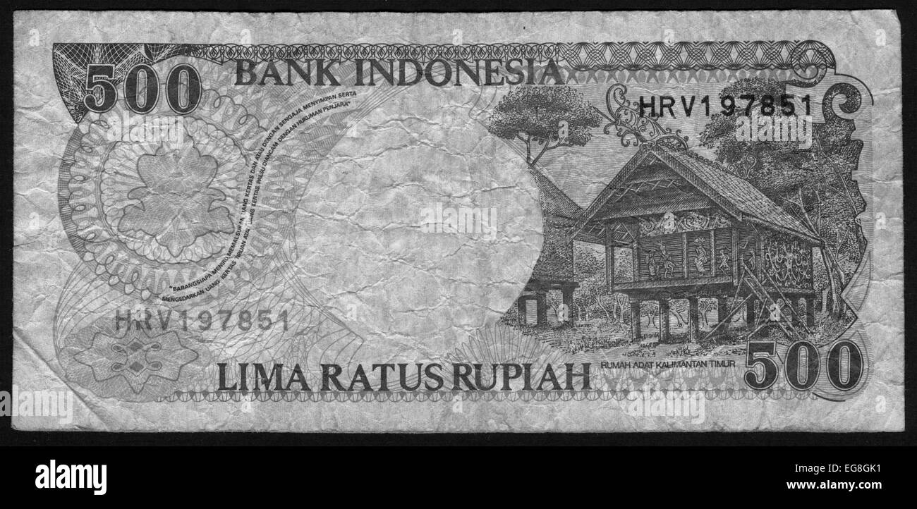 Banknote currency 500 indonesia hi-res stock photography and images - Alamy