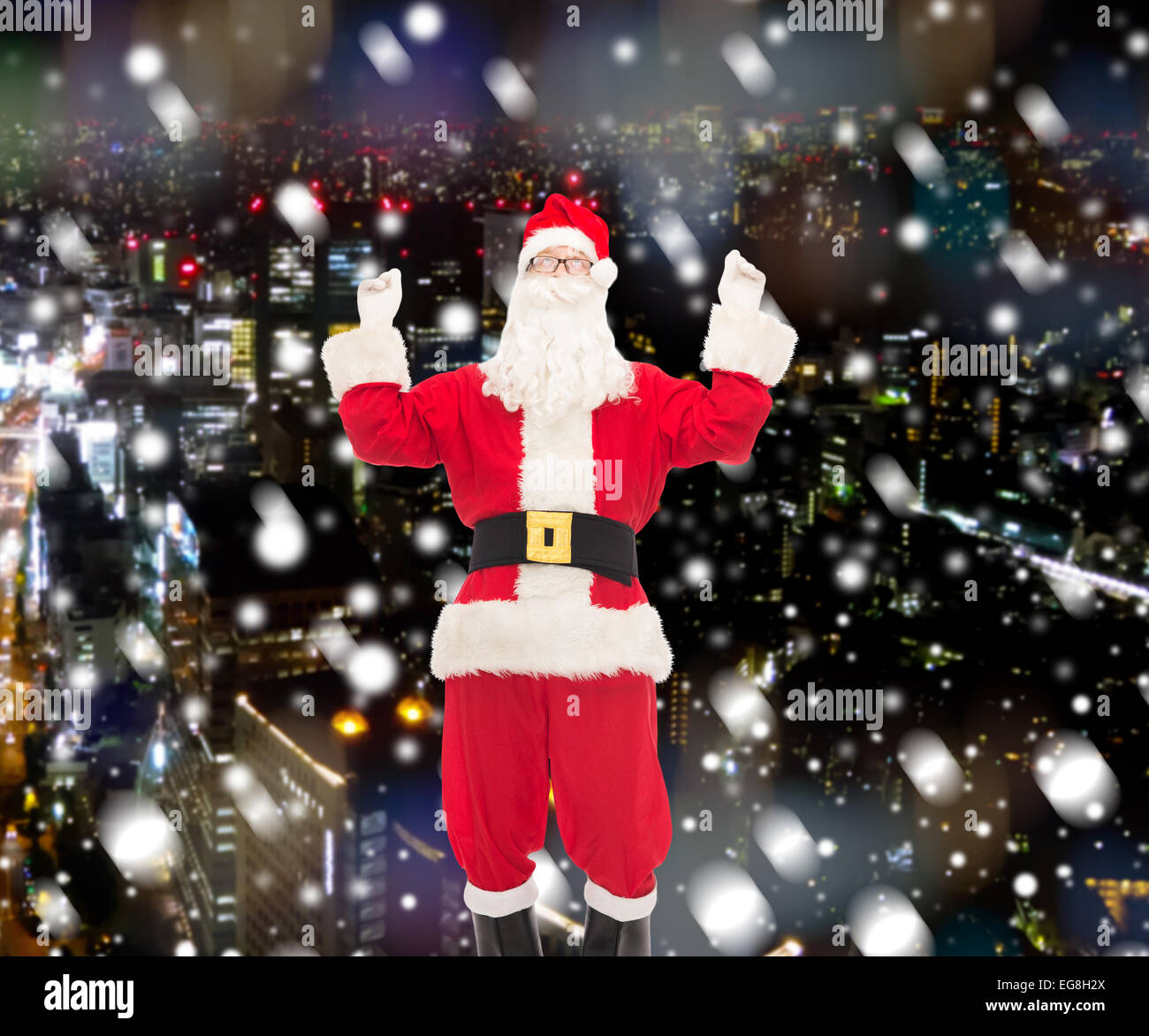 man in costume of santa claus Stock Photo - Alamy