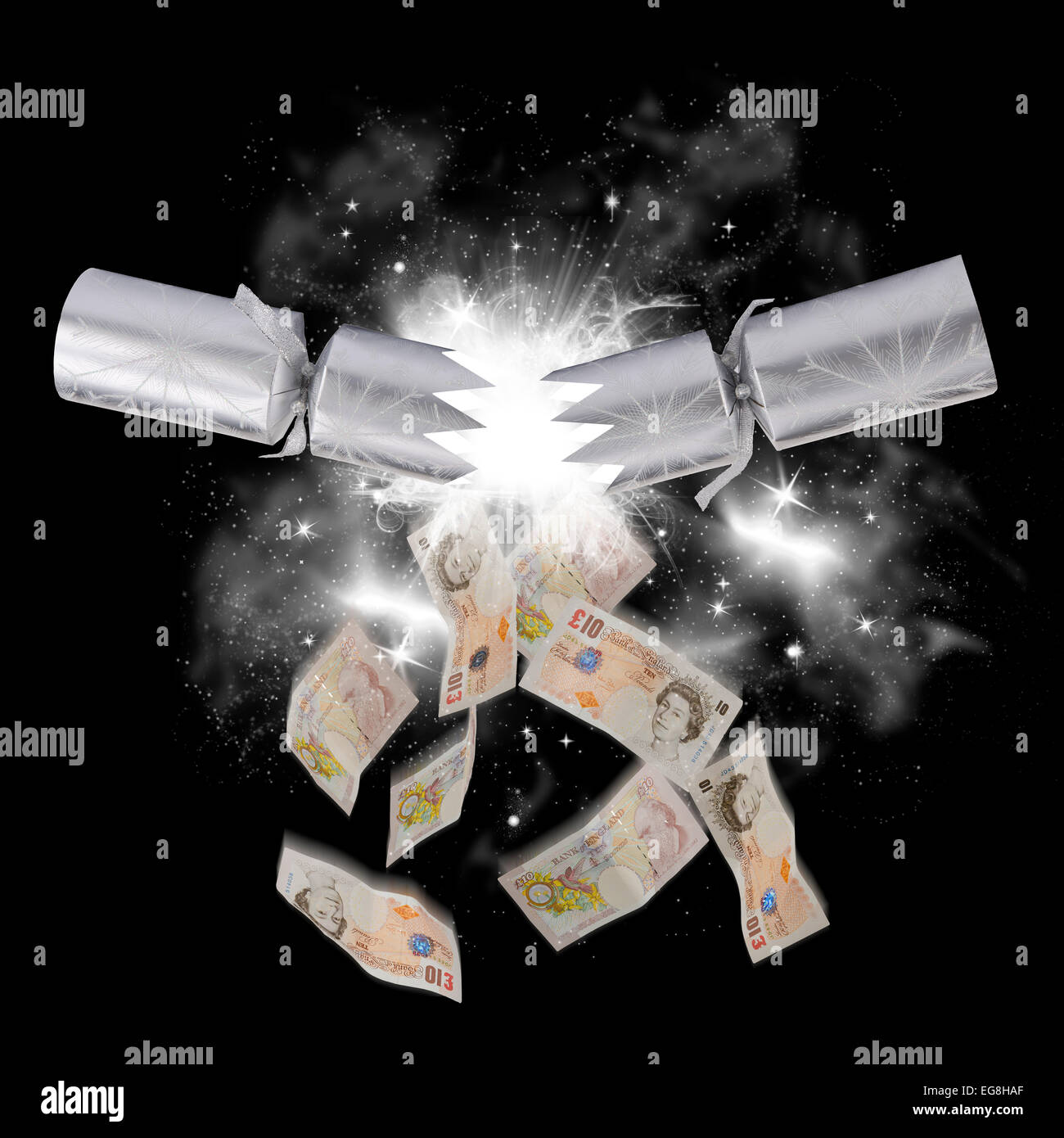 Christmas money cracker hi-res stock photography and images - Alamy