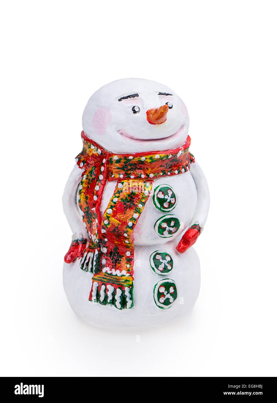 snowman Isolated on white background Stock Photo - Alamy