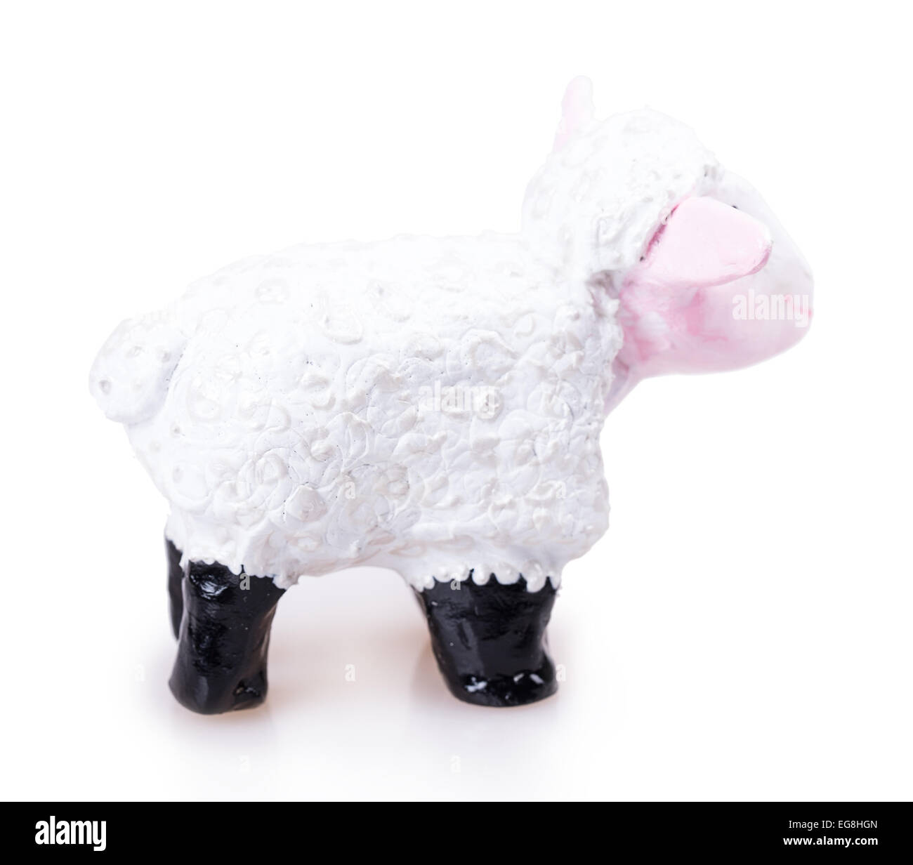 sheep toy Isolated on white background Stock Photo - Alamy