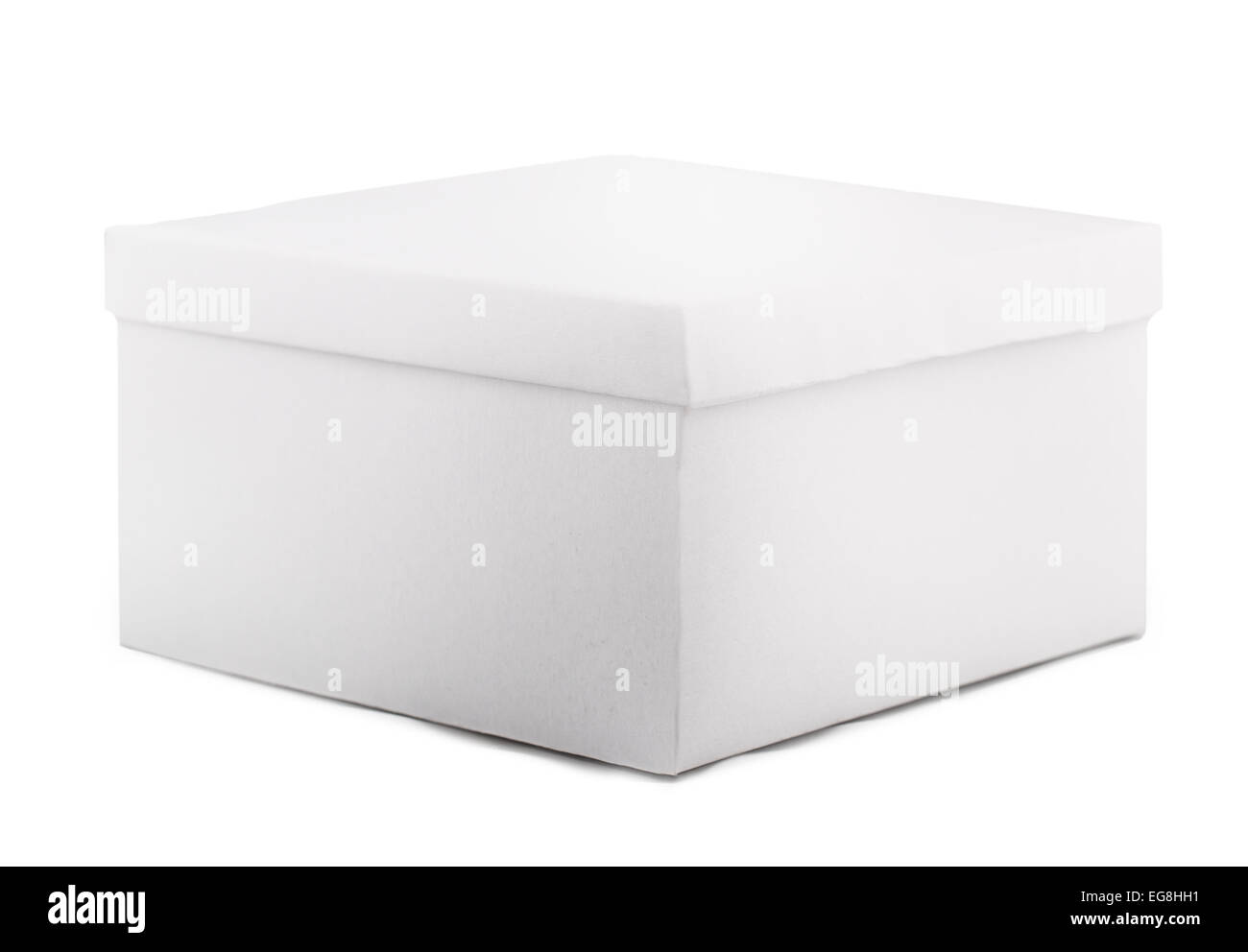 white box Isolated on white background Stock Photo - Alamy
