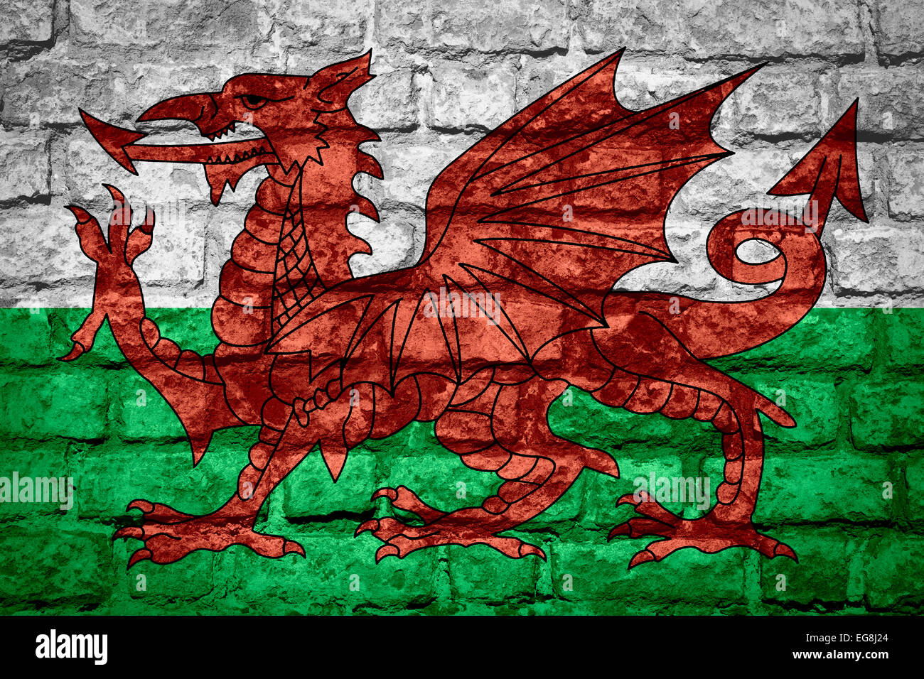 Flag of wales hi-res stock photography and images - Alamy