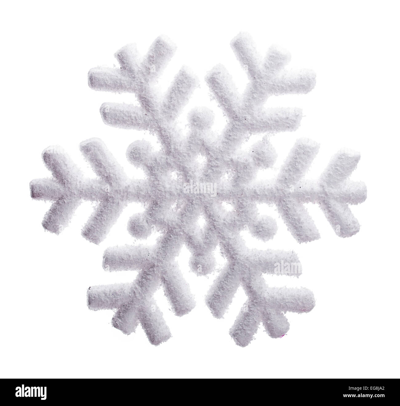 snowflake isolated snow snowflakes white Stock Photo - Alamy