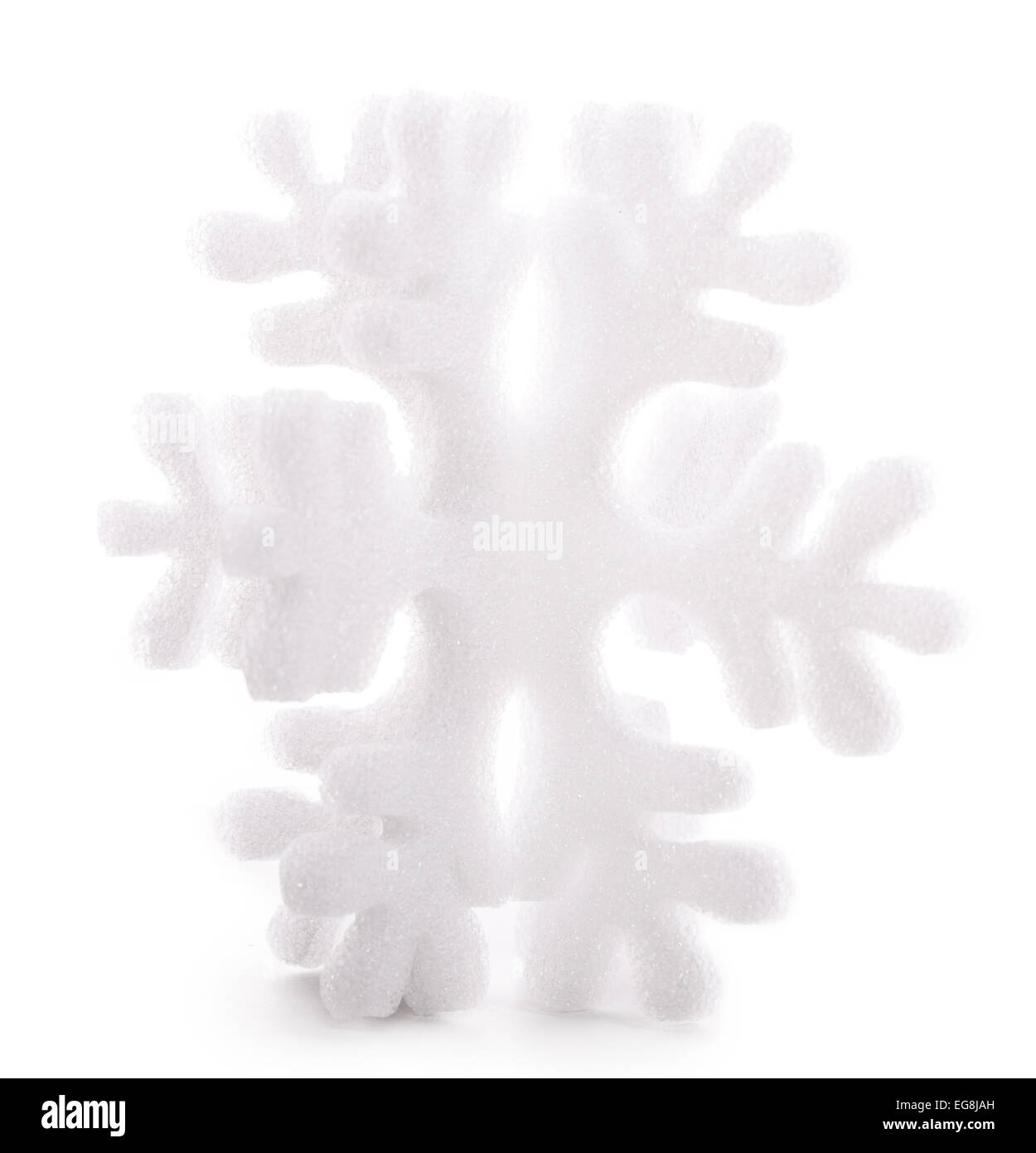 Decorative white snowflakes Cut Out Stock Images & Pictures - Alamy