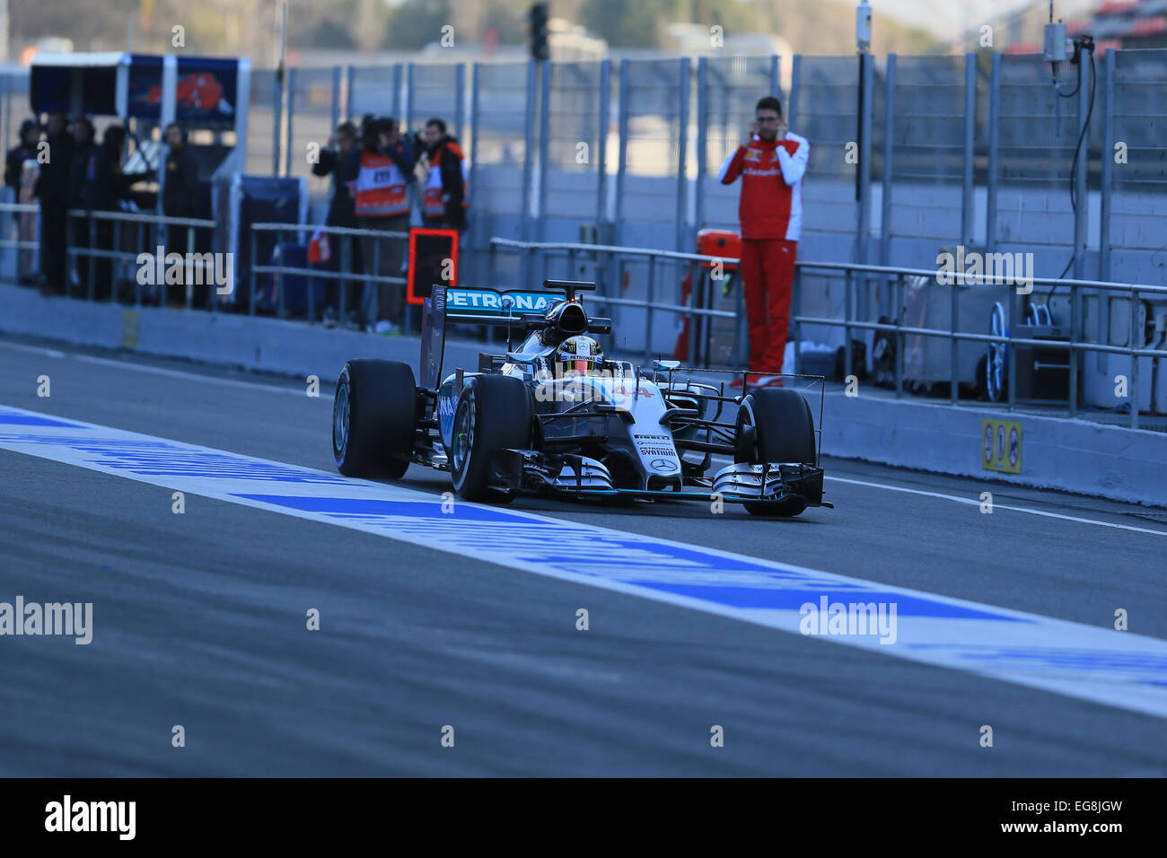 Barcelona, Spain. 19th Feb, 2015. Formula 1 testing continues at ...