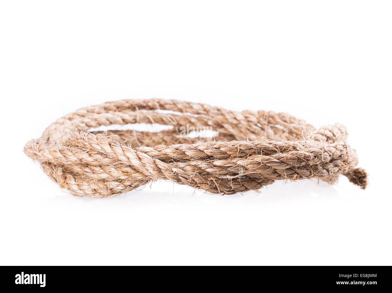 rope knot isolated on white background Stock Photo - Alamy