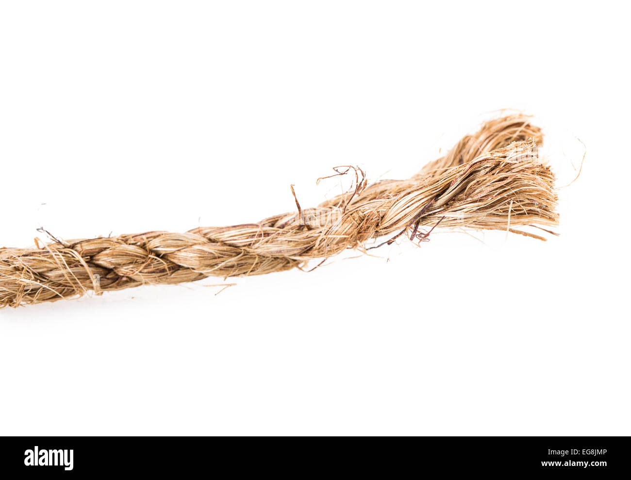 rope isolated white background string line Stock Photo - Alamy