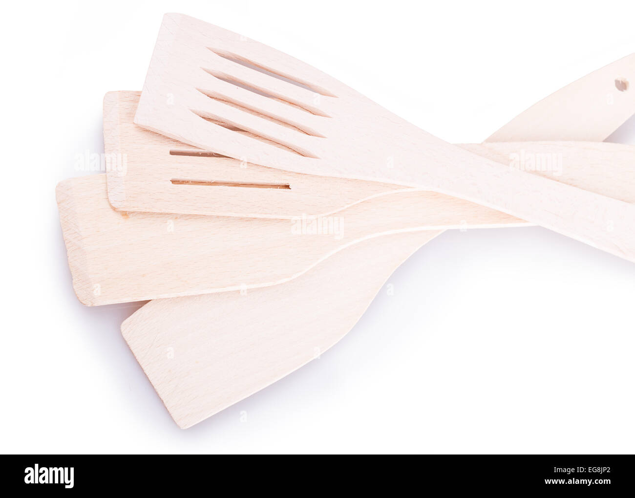 isolated white wooden kitchen paddle wood background Stock Photo - Alamy
