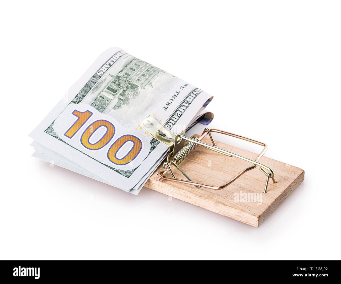 dollar trap Isolated on white background Stock Photo - Alamy