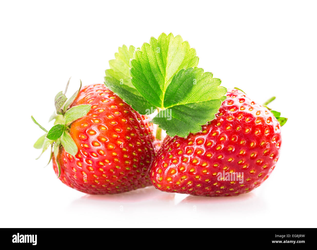 strawberry isolated white background Stock Photo - Alamy