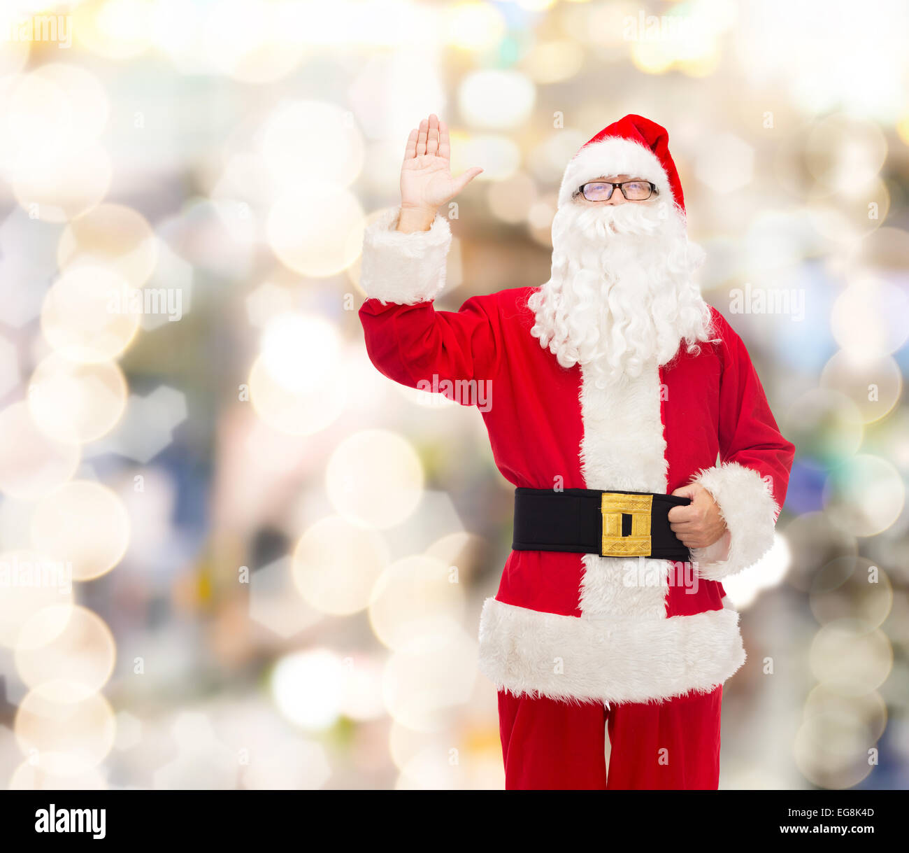 man in costume of santa claus Stock Photo - Alamy