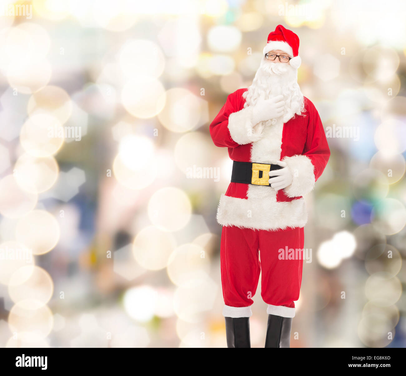 man in costume of santa claus Stock Photo - Alamy