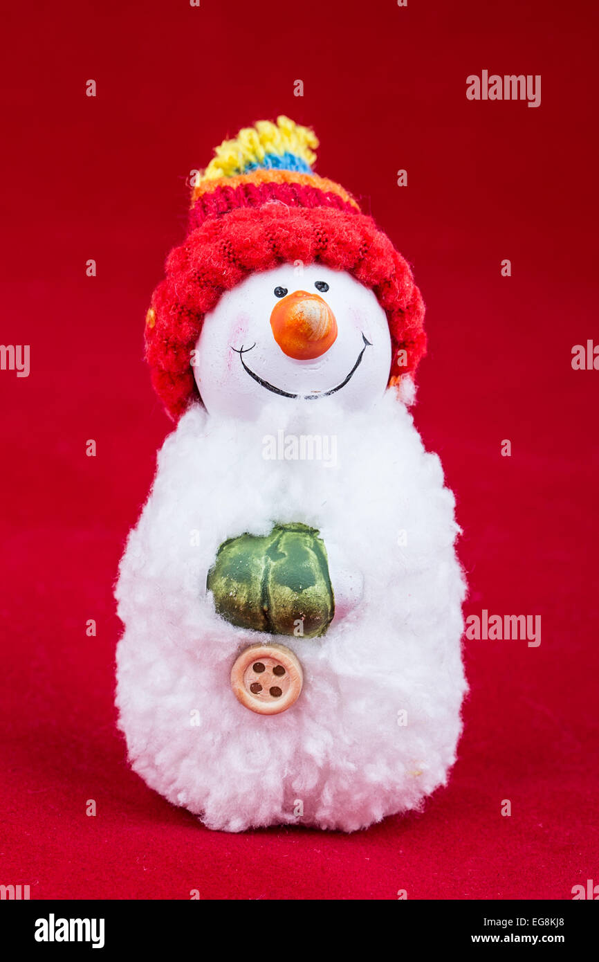 snowman background christmas red Stock Photo - Alamy