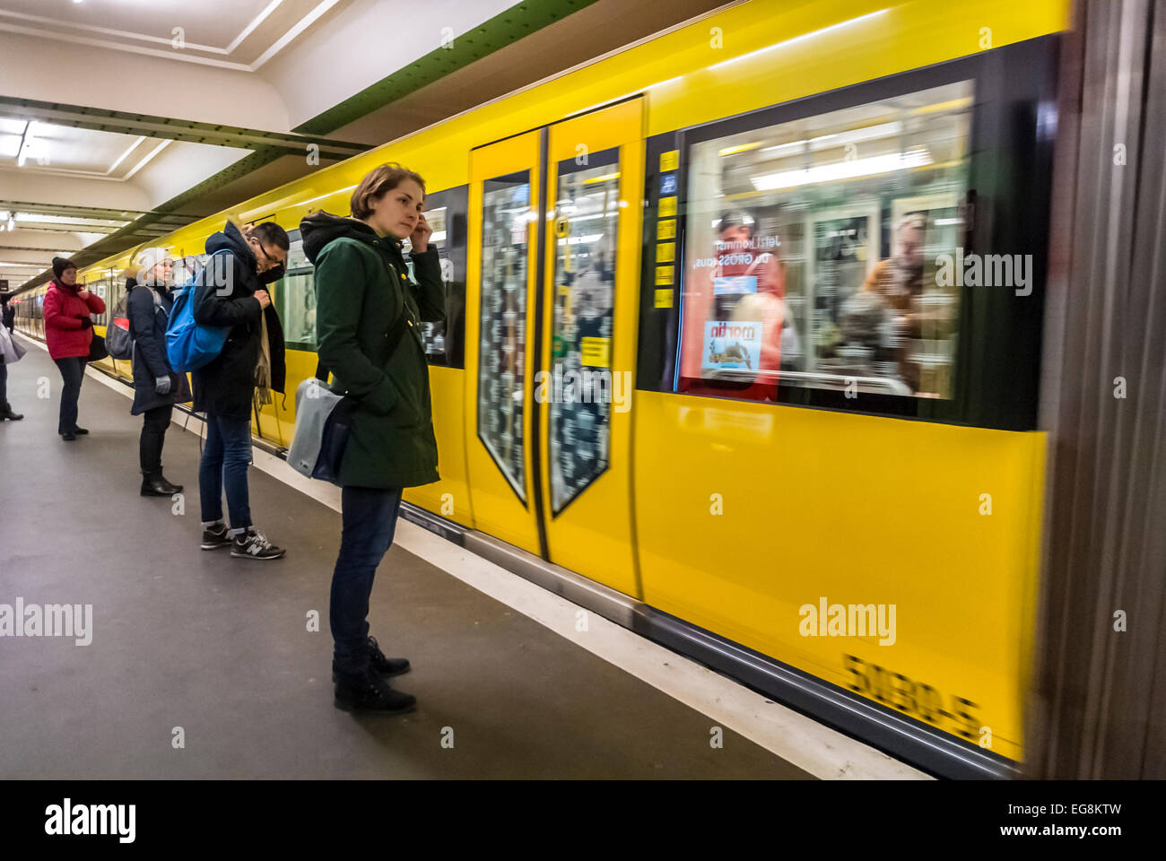 Berlin, Germany, views of Metro Station, Tube, Subway, Underground ...