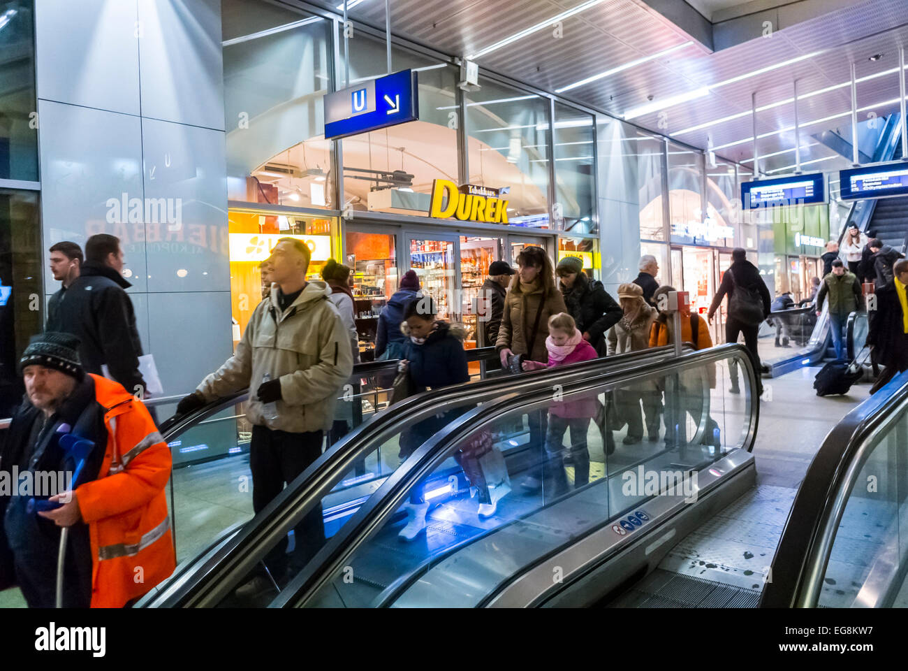 Berlin, Germany, Large Crowd of People on Metro, Subway, Busy ...