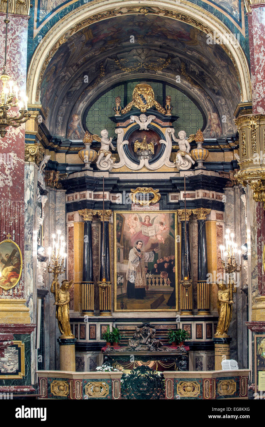 Piedmont Turin Consolata Sanctuary, Saint Giuseppe Cafasso Chapel Stock ...