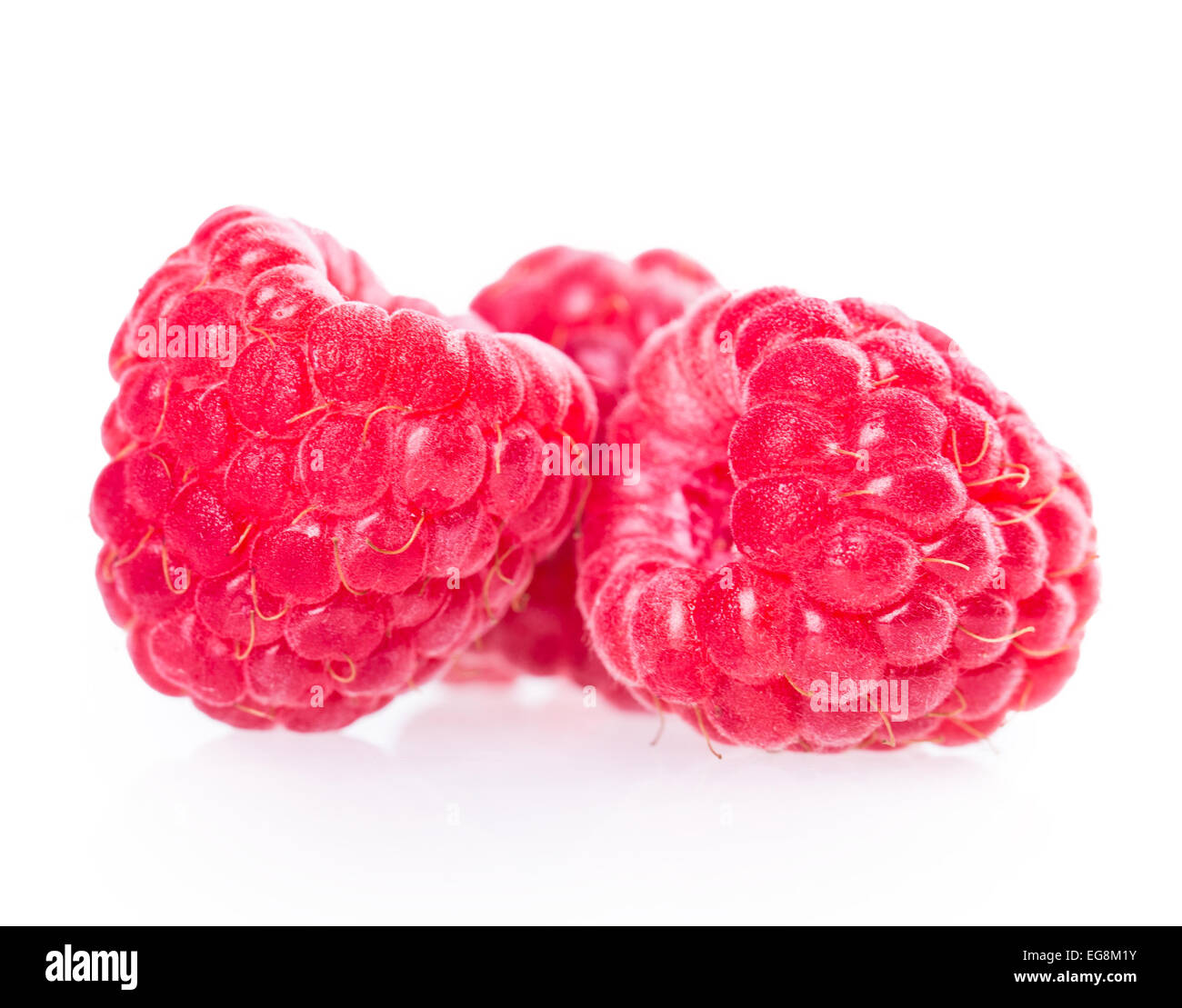 raspberry fruit isolated raspberries white Stock Photo - Alamy