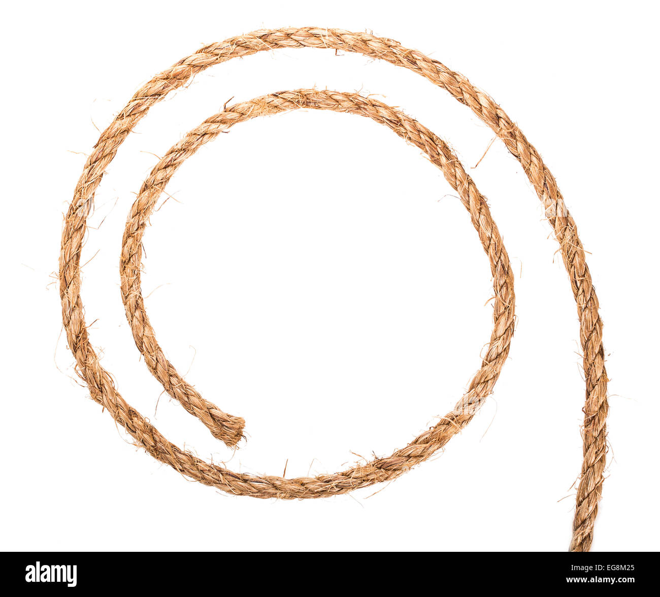 rope isolated white background string line Stock Photo - Alamy