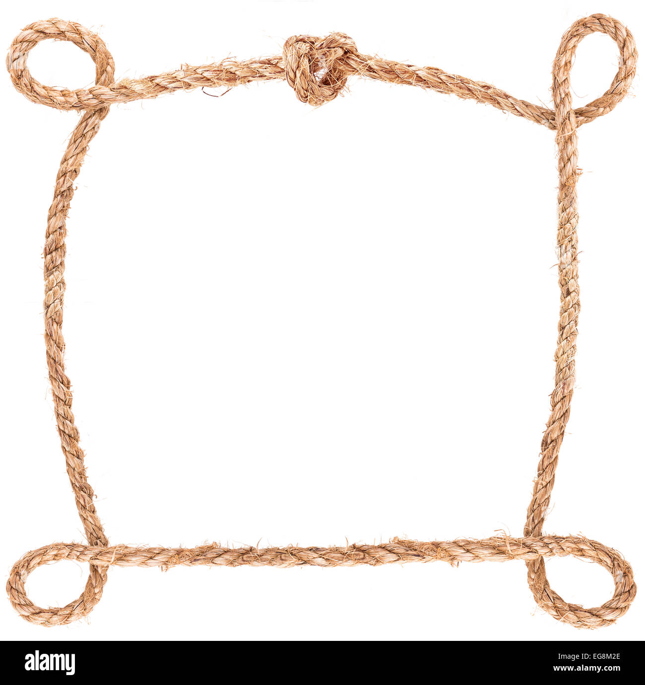 rope frame knot border isolated Stock Photo: 78867334 - Alamy
