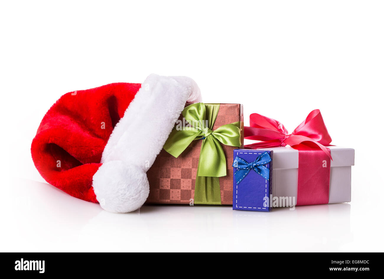 Square box red santa Cut Out Stock Images & Pictures - Alamy