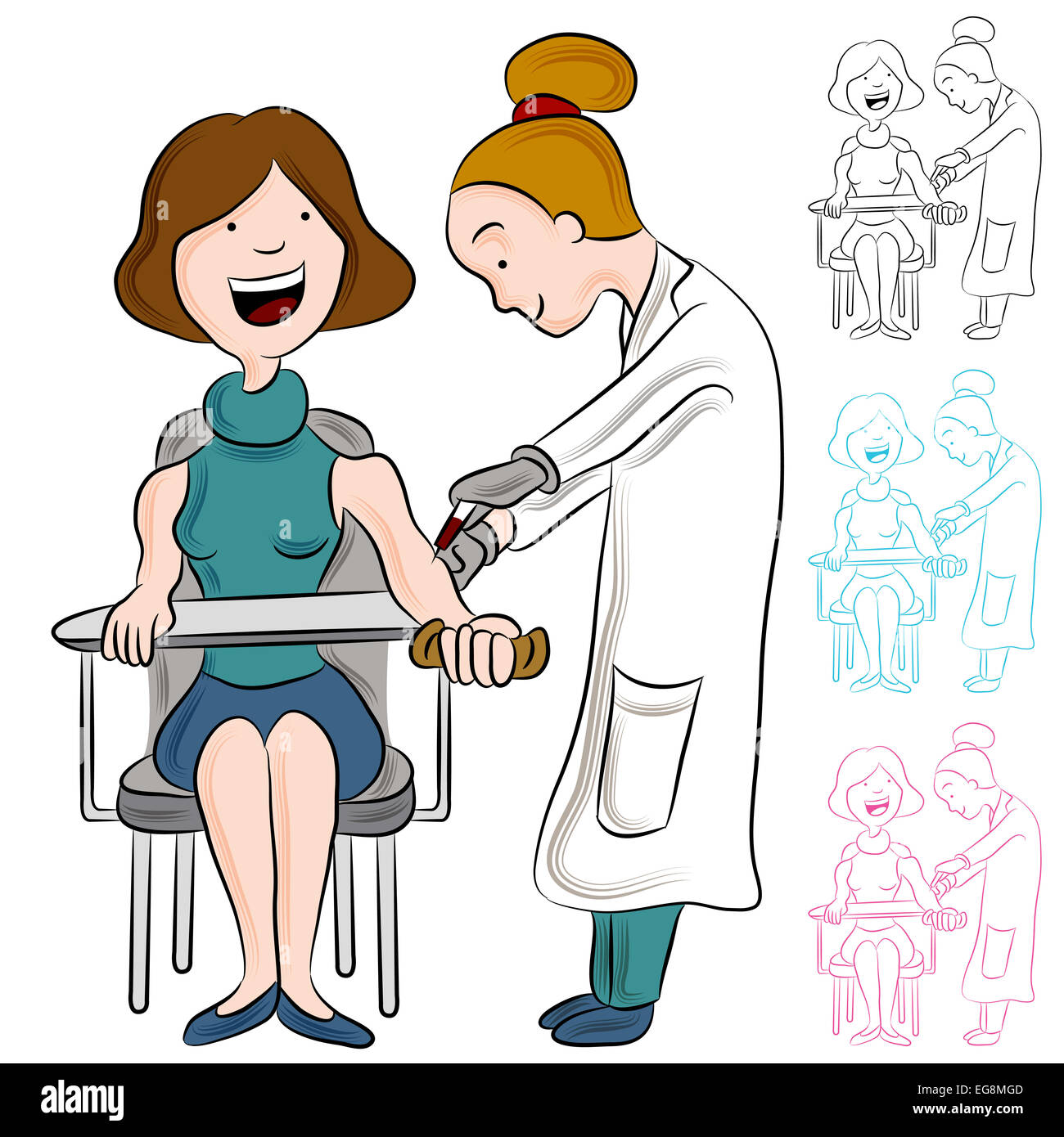 Cartoon taking test hi-res stock photography and images - Alamy