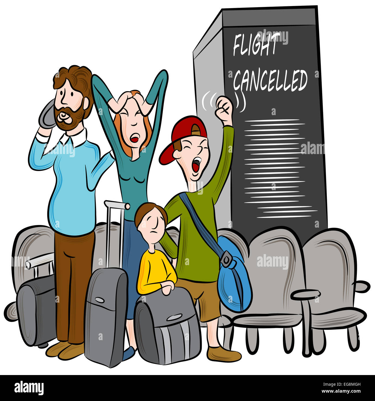 Angry passengers and flight hi-res stock photography and images - Alamy