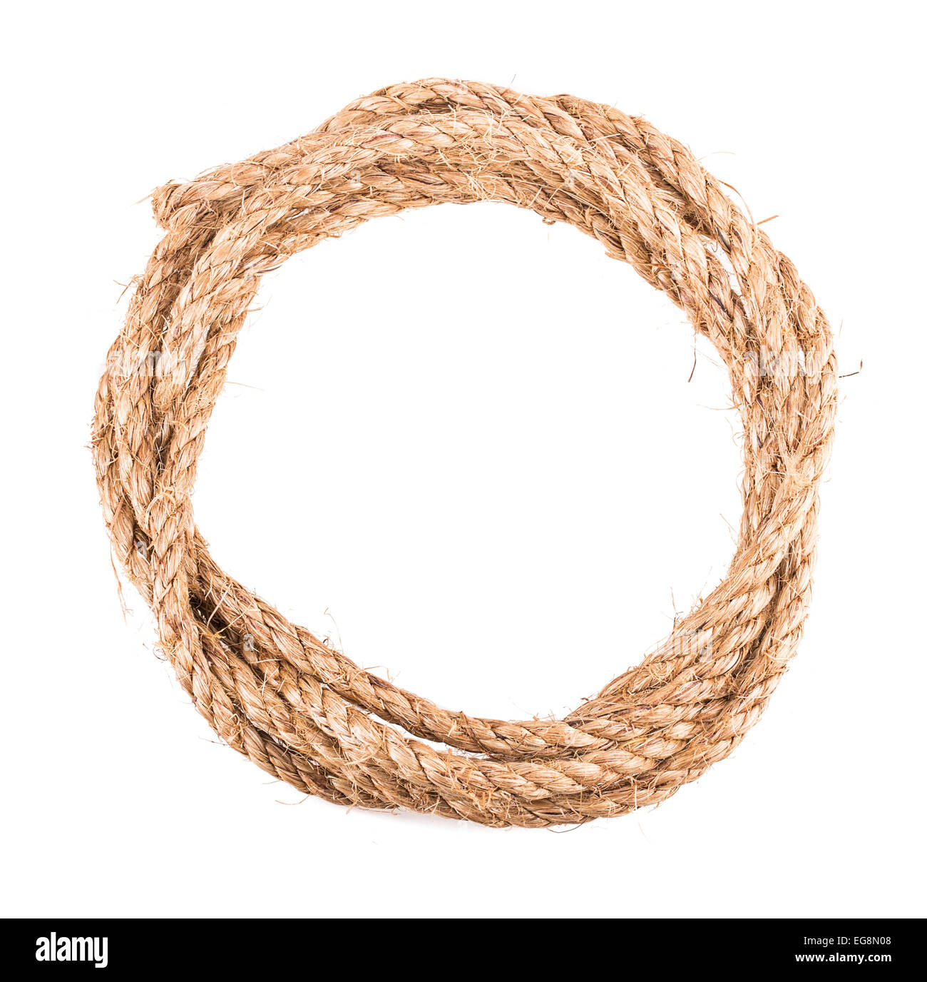 rope isolated white background tool Stock Photo - Alamy