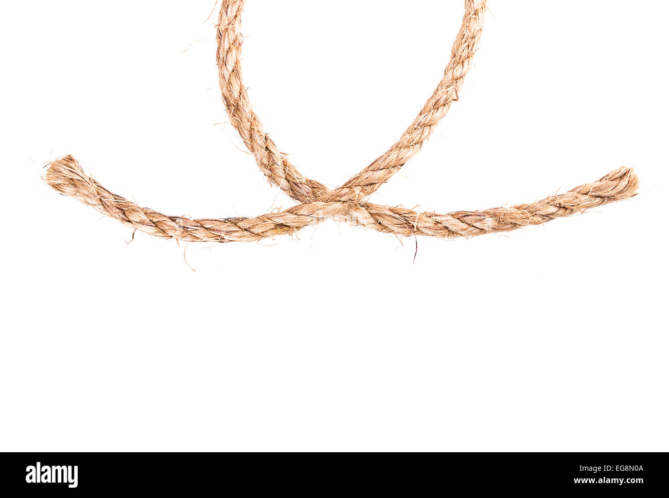 rope isolated white background tool Stock Photo - Alamy