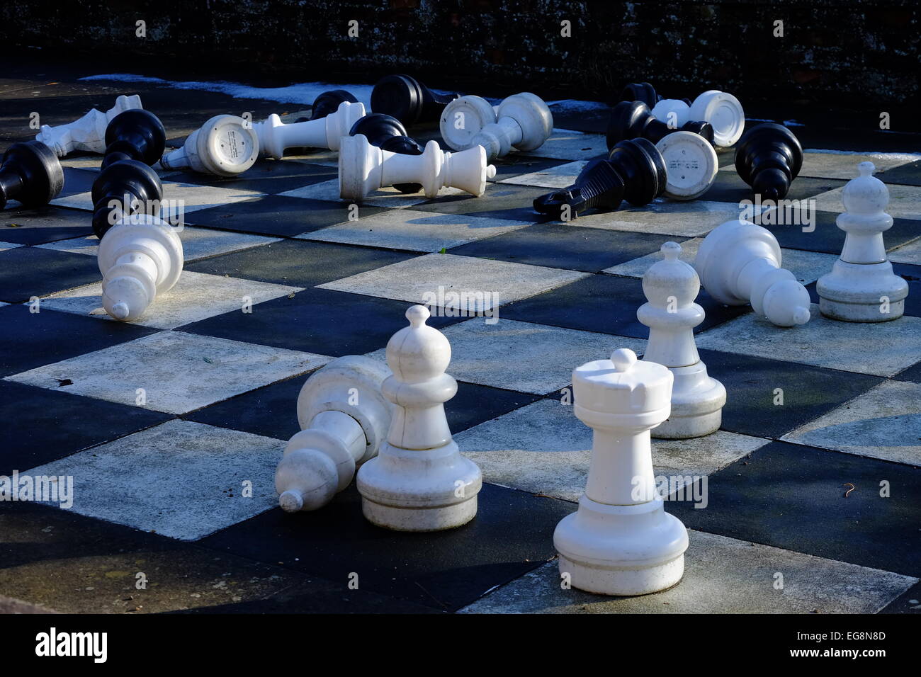 Chess Set Black And White High Resolution Stock Photography and Images ...
