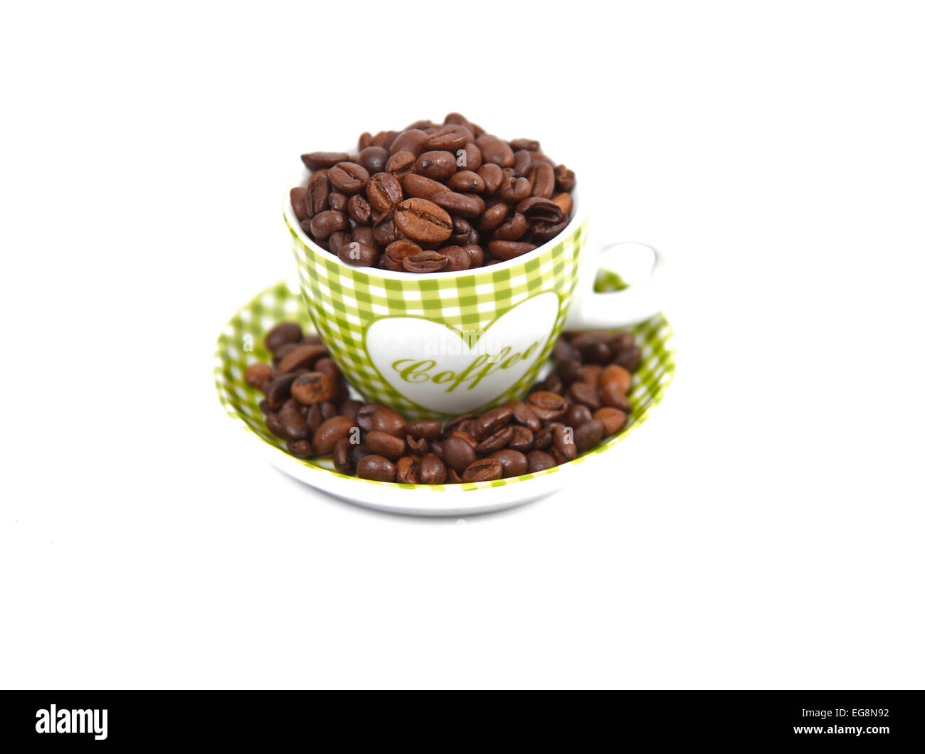 A Cup of Coffee Beans Stock Photo - Alamy
