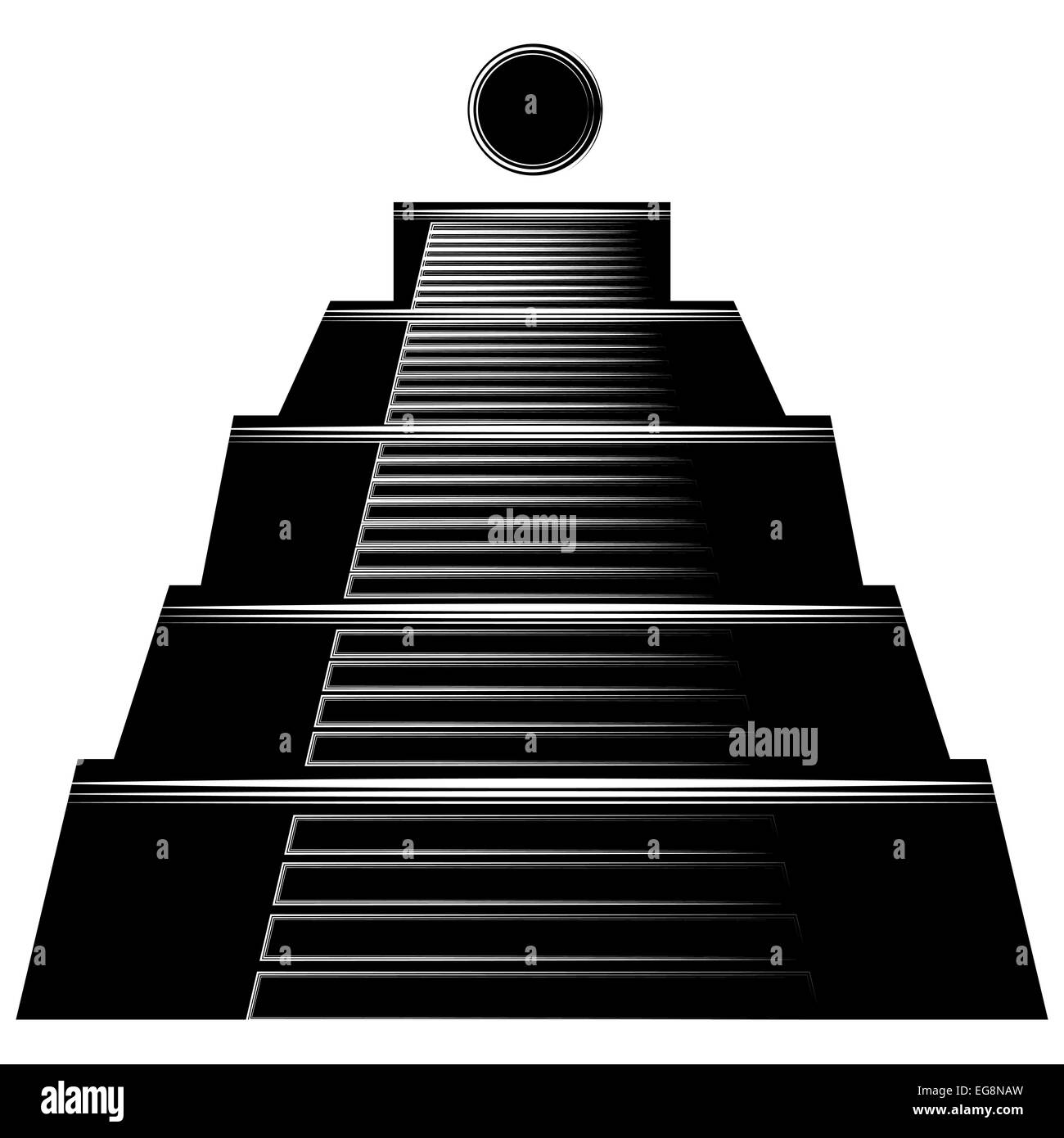 Ancient mayan pyramid or aztec pyramid Cut Out Stock Images & Pictures ...