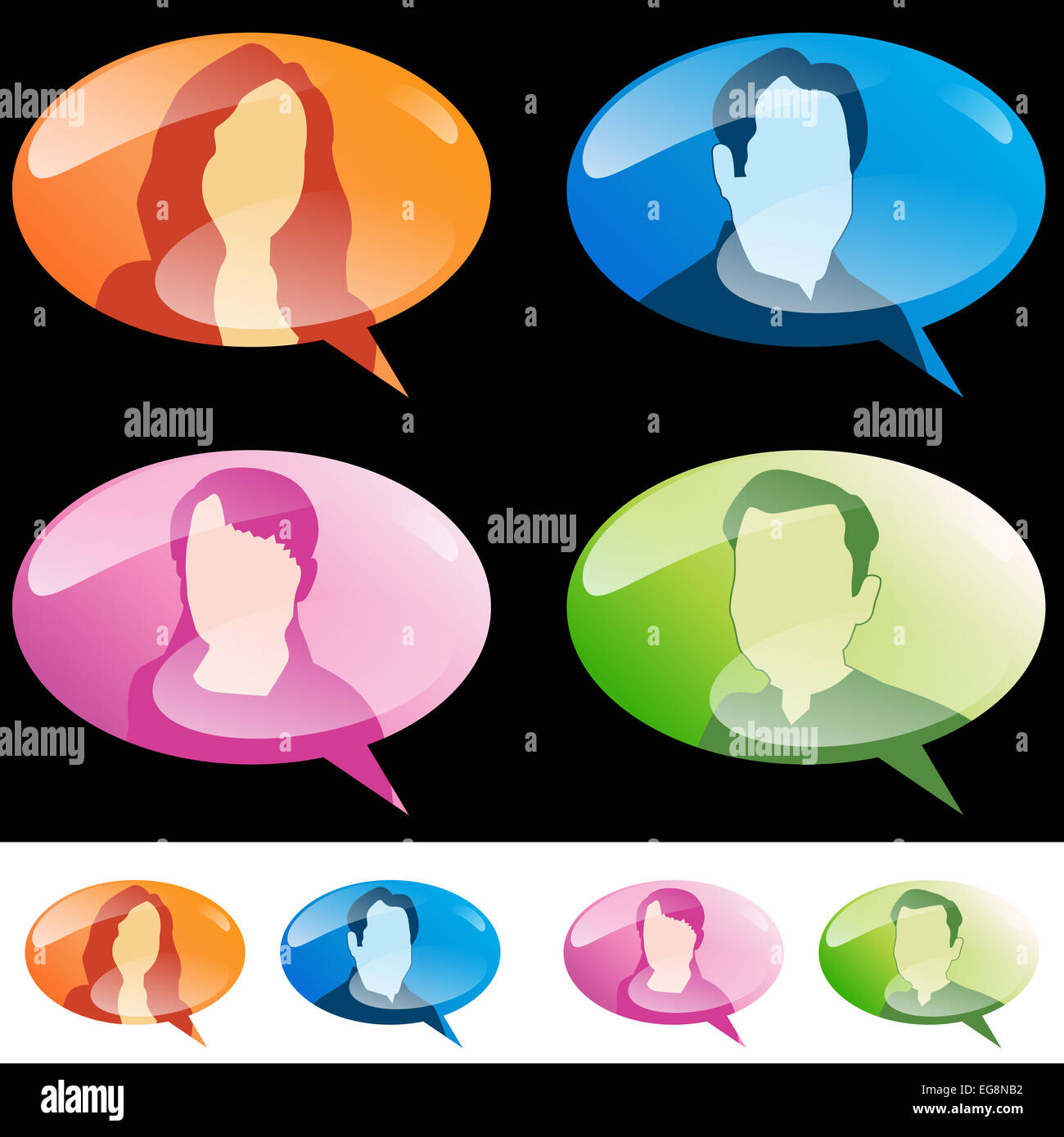 People speech bubbles hi-res stock photography and images - Alamy