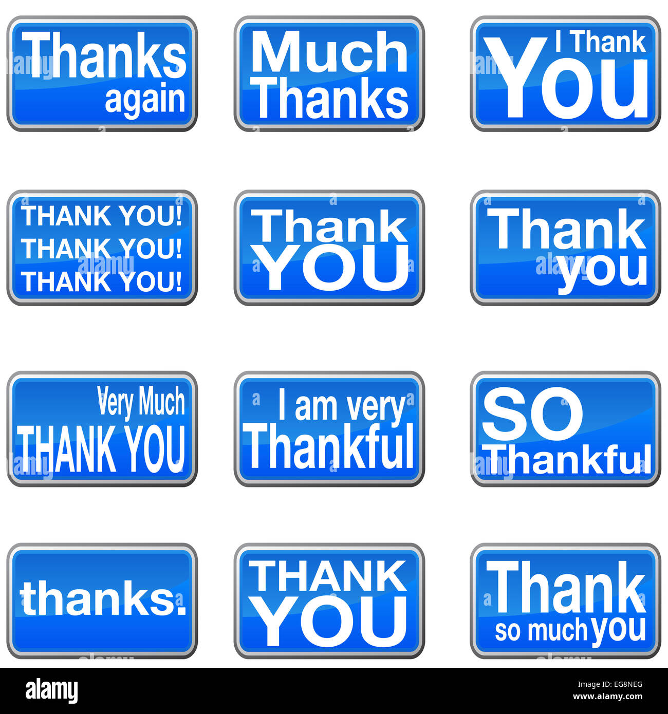 An image of a thank you icons Stock Photo - Alamy