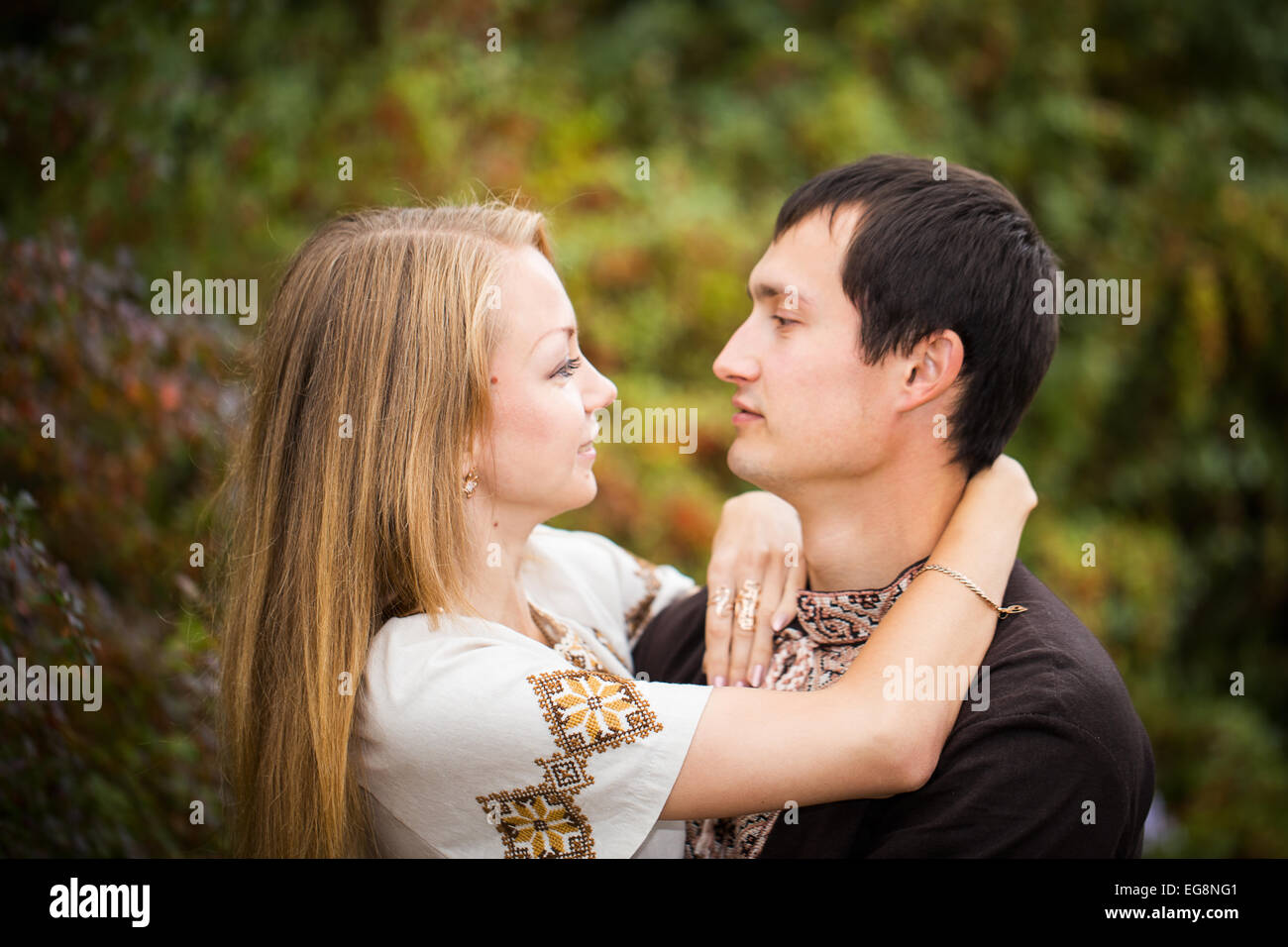 couple love young romance happy woman relationship Stock Photo - Alamy
