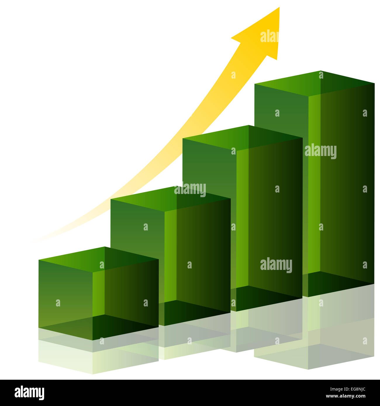 An image of a green bar chart Stock Photo - Alamy
