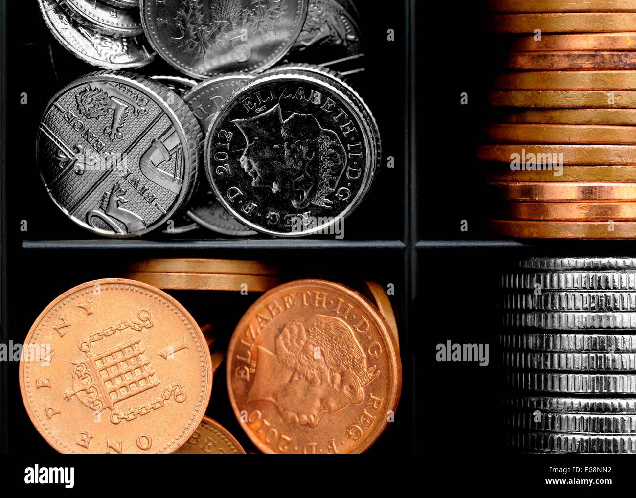 Silver copper coins hi-res stock photography and images - Alamy