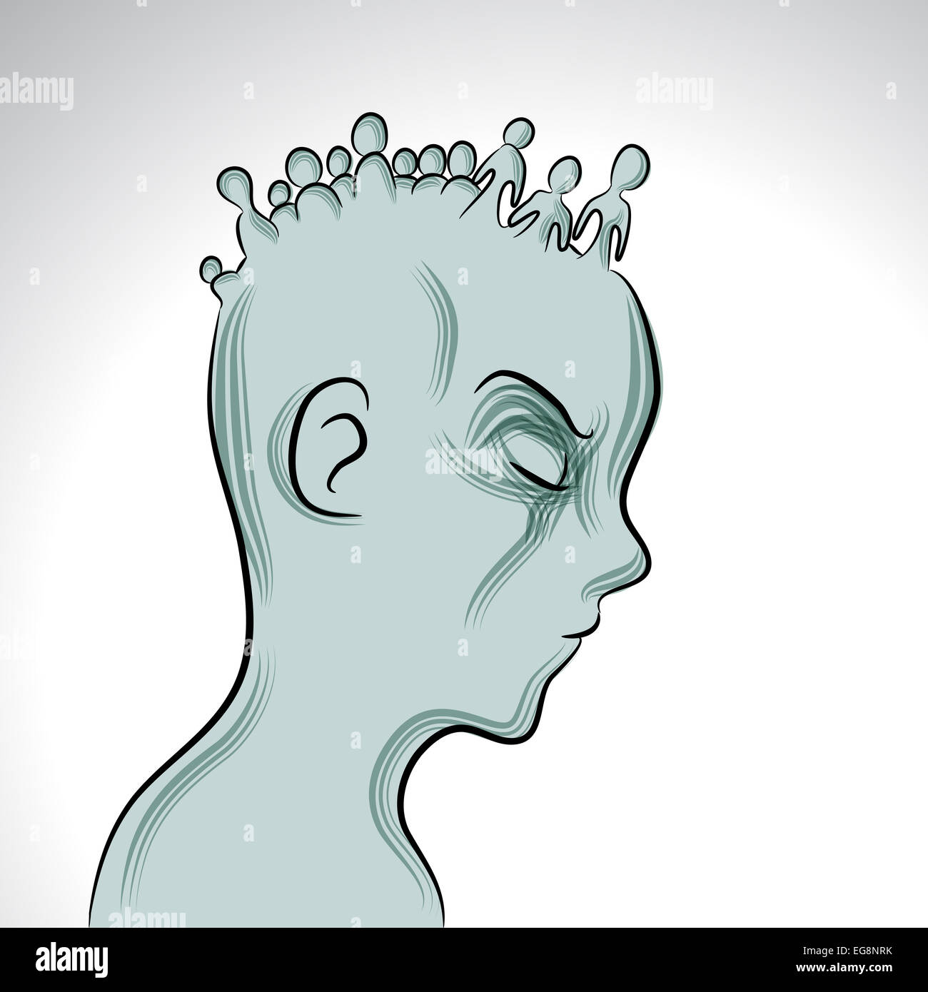 Split personality drawing hi-res stock photography and images - Alamy