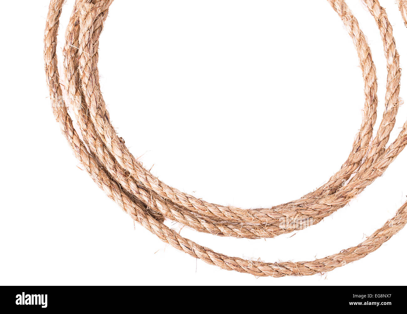 rope isolated white background tool Stock Photo - Alamy