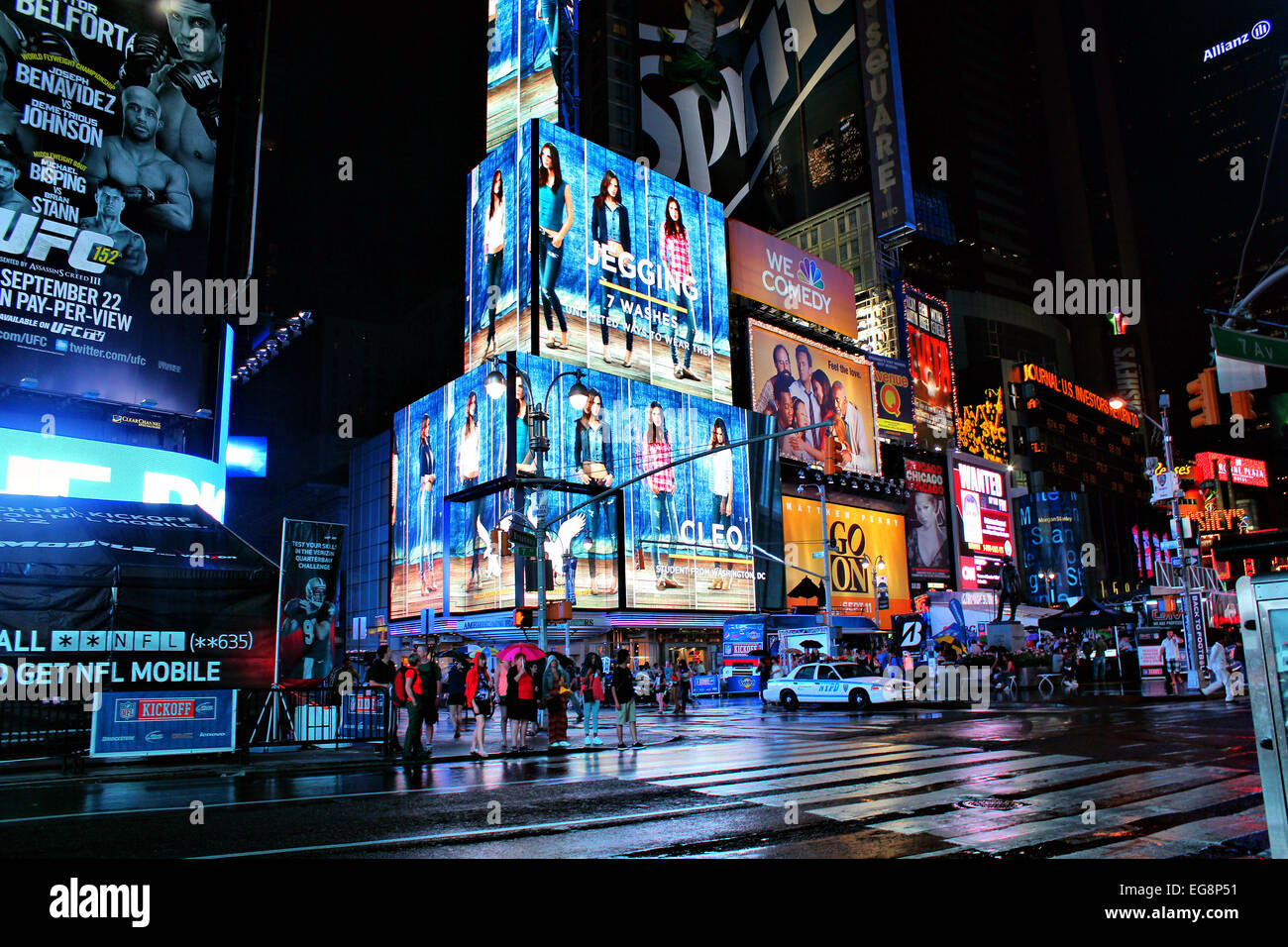 Times Square New York on the 5th September 2008 Stock Photo - Alamy