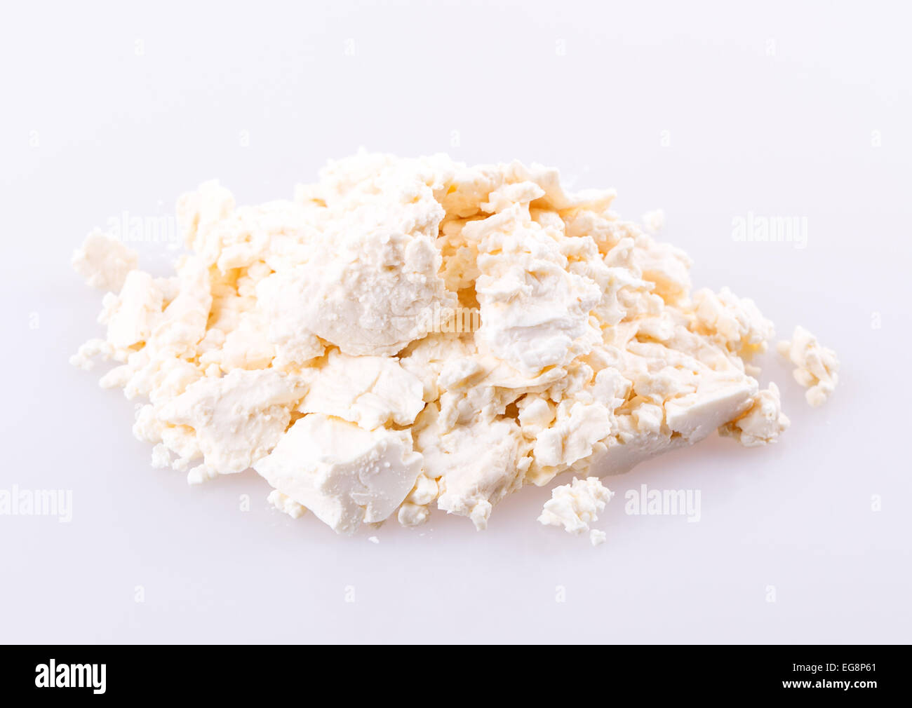 curd isolated on white background Stock Photo - Alamy